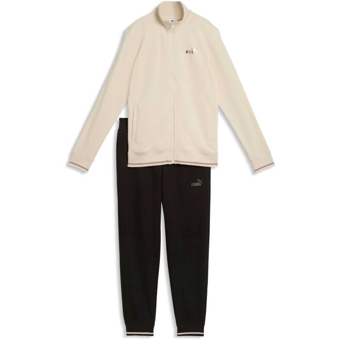 Puma METALLIC FULL ZIP TRACKSUIT TR - Dámska tepláková súprava - béžová ...